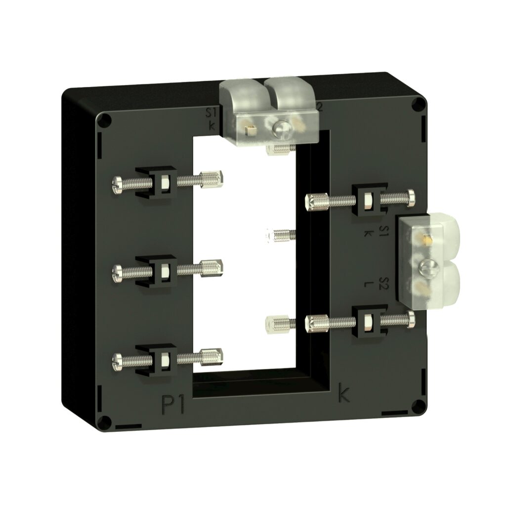 Current transformer - solid core - 1500/5 double output - for busbars ...